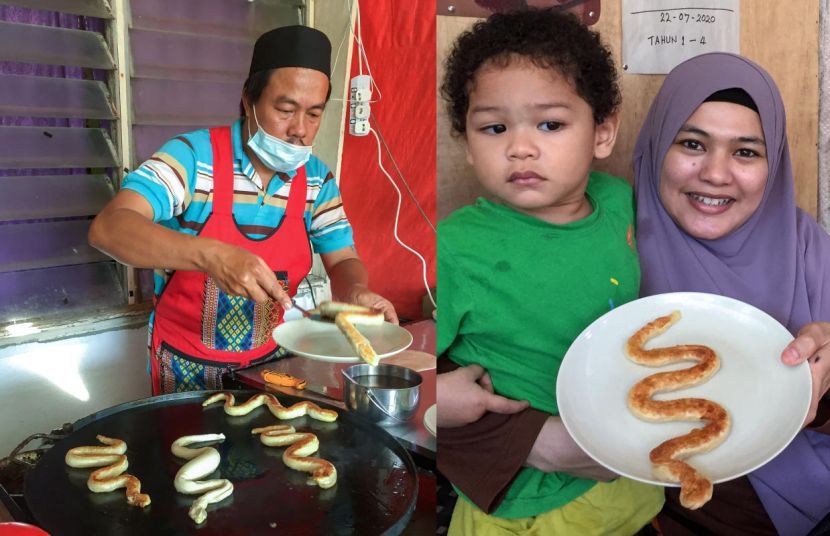 Roti canai 'ular' hanya menyerupai bentuk sahaja... hukumnya tak haram ...