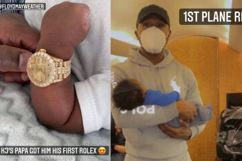 Floyd Mayweather hadiahkan jam tangan Rolex untuk cucu berusia 5 minggu ...