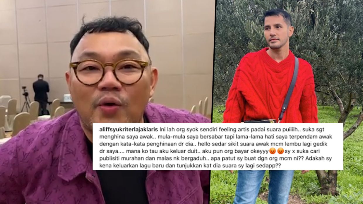 “Pergi cari bukti aku kutuk lagu kau!” - Michael Ang suruh Aliff Syukri ...