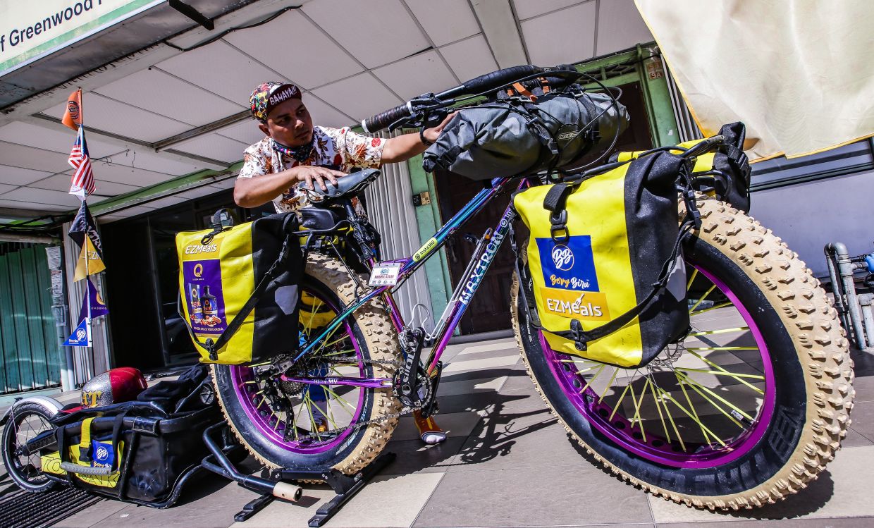 Khairil Aslan berkayuh 40 hari panaskan badan keliling semenanjung ...