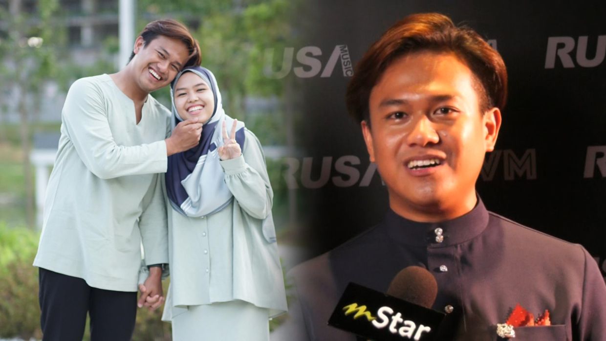 Azzam Sham seronok sambut lebaran tahun ini, kali pertama isteri cium ...