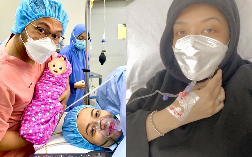 Syatilla Melvin masuk hospital selepas 4 hari bersalin… Alami sakit kepala hingga sukar susukan ...