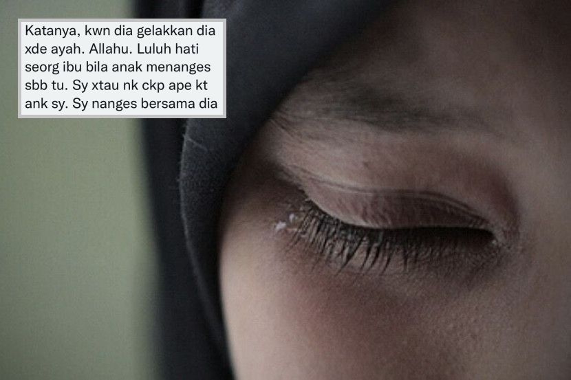 Senasib dengan Talita zuriat arwah Siti Sarah, wanita ini menangis anak mengadu rakan sekolah ...