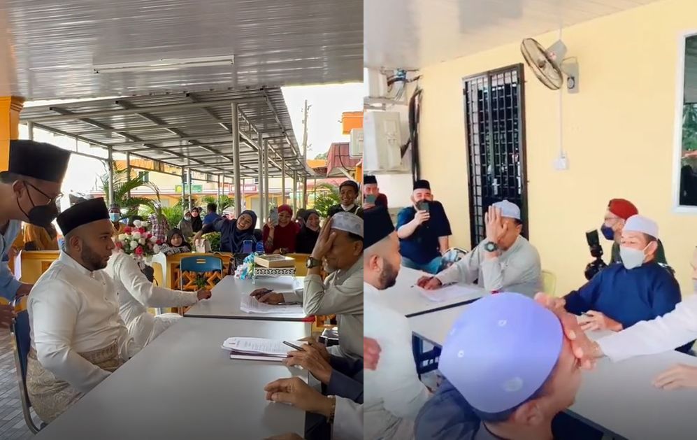 Saksi tepuk dahi, tetamu berdekah-dekah ketawa... Pengantin lelaki ‘confident’ nak bagi mas ...