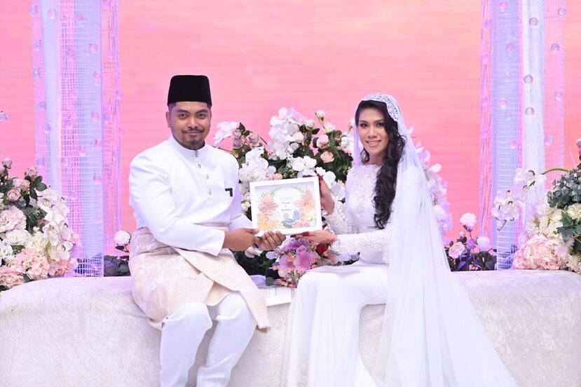 Danial Zaini selamat bergelar suami kepada Yasmine Umaira, beri wang ...
