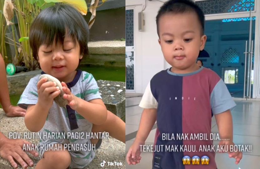 “Terkejut mak kau... anak aku botak!” - Pengasuh memandai-mandai potong ...