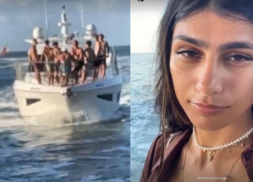 Pelayaran bertukar cemas, Mia Khalifa dikejar 10 lelaki menaiki bot laju - Dunia | mStar