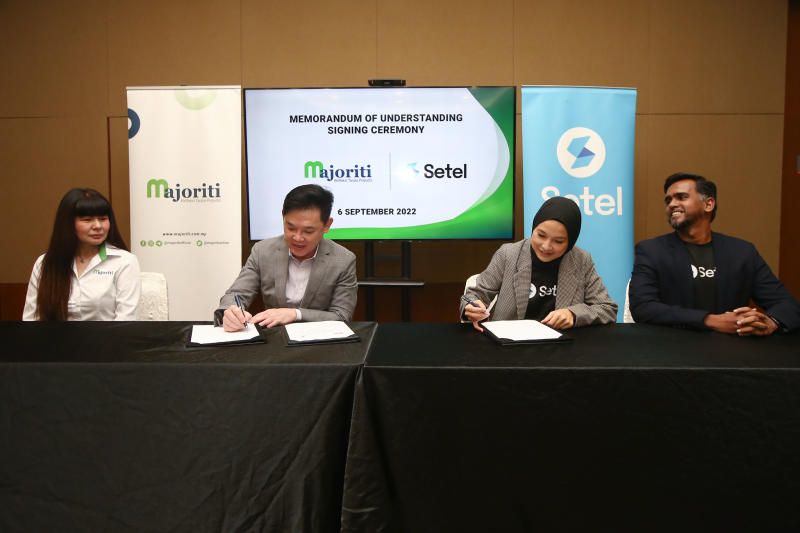 Kemudahan di hujung jari anda... Majoriti dan Setel jalin kerjasama ...