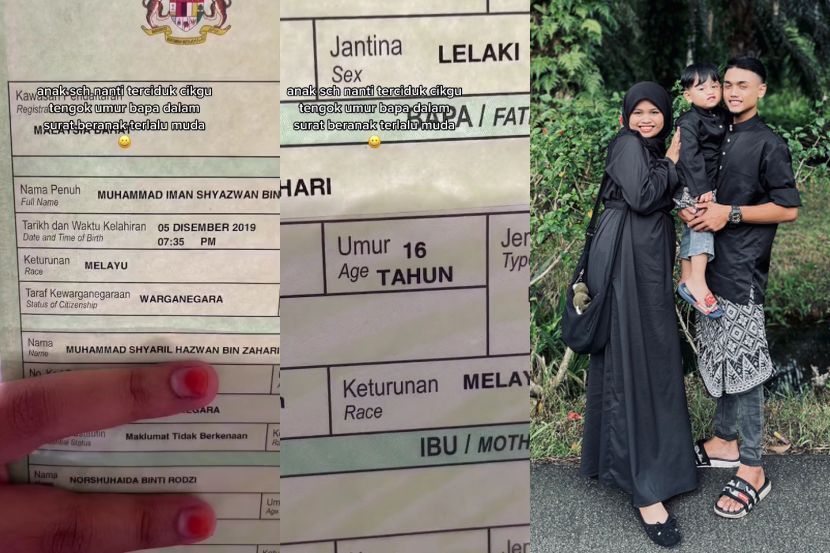 Umur tingkatan 4 sudah timang cahaya mata, isteri kongsi asam garam rumah tangga... Siap tunjuk ...