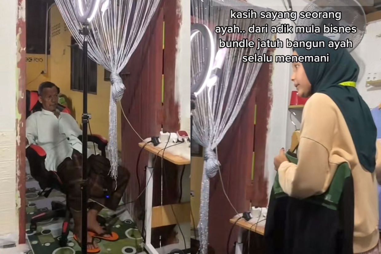 Bapa 12 anak berubah selepas isteri meninggal! Teman si bongsu live jual baju di TikTok dah jadi ...