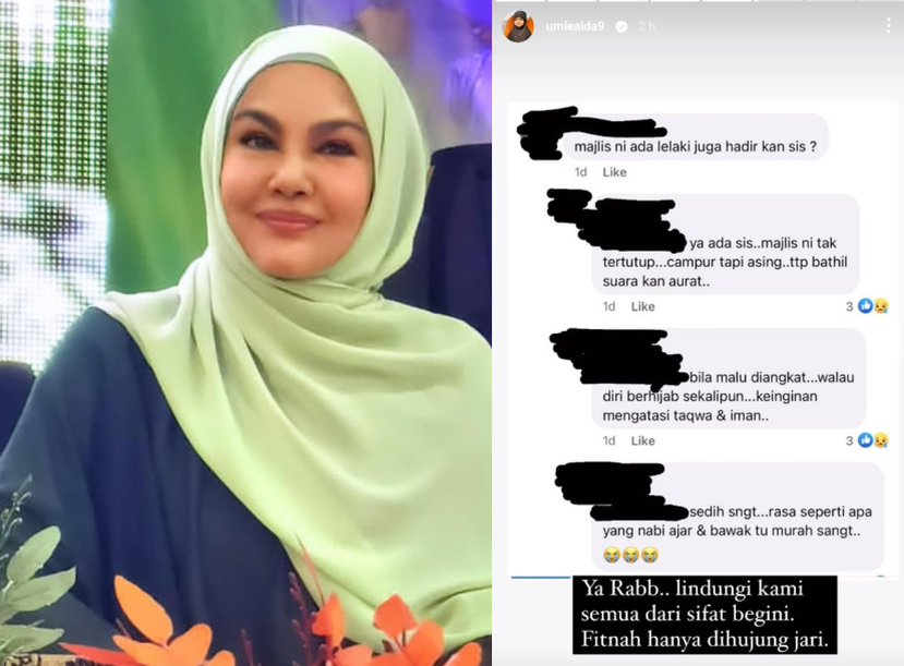 Ditegur kongsi video artis wanita di program agama, Umie Aida tampil jelaskan situasi sebenar ...
