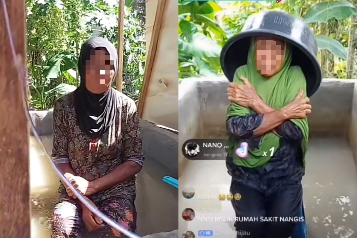 Mengemis ‘gifts’ di TikTok, lelaki ini tergamak rendam ibu bapa sendiri dalam air kolah! Suruh ...