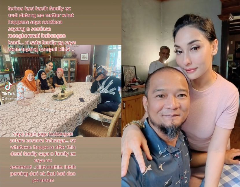 Keluarga bekas tunang datang jernihkan keadaan, Zarina Anjoulie pilih jaga silaturahim - “Ini ...
