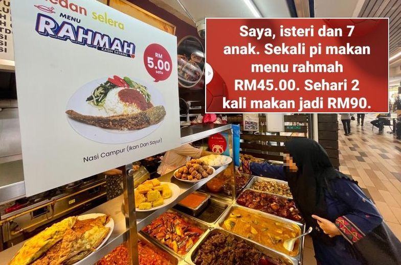 Lelaki anak 7 kena ‘bantai’ merungut berhabis RM3,000 sebulan makan ...