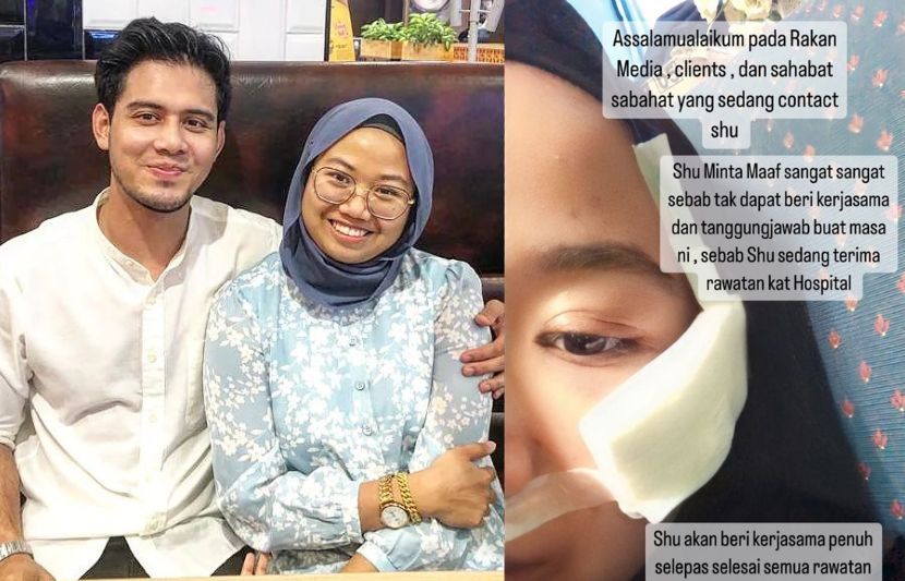 Nurul Shuhada cedera di muka dipercayai ditumbuk Hafidz Roshdi... Polis ...