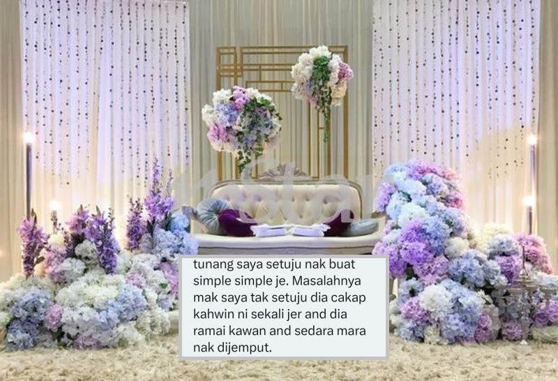 Ibu sibuk nak jemput 1,000 tetamu, anak pula tak cukup bajet... Bakal pengantin pening kepala ...