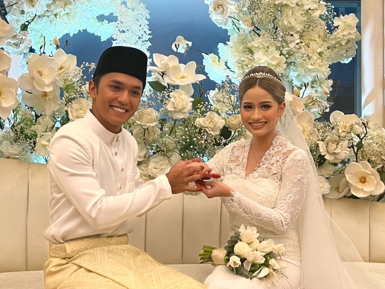 [V] Aiman Tino sah bergelar suami Che Syarah Haifa dengan sekali lafaz - Hiburan | mStar