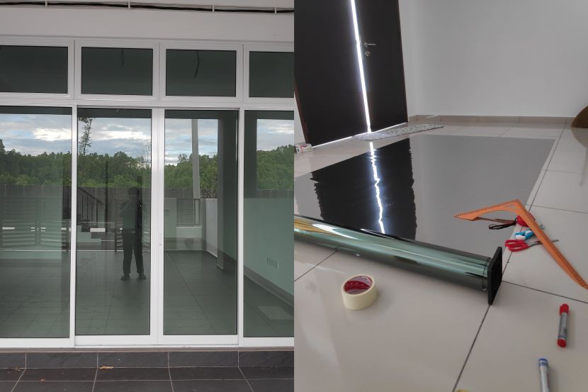 Tak perlu upah orang, lebih baik DIY tinted rumah sendiri... Modal tak ...