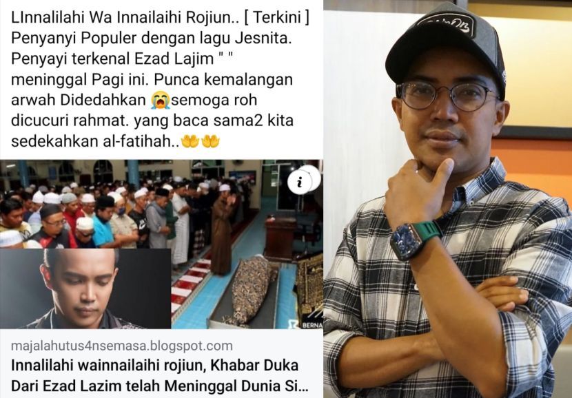 Peminat terkejut ‘Ezad Lazim’ masih hidup, lewat malam buat live TikTok ...