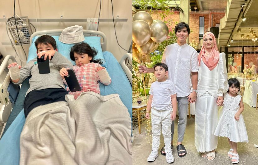 Dua anak Amyra Rosli kena jangkitan HFMD, minta ibu bapa peka ...