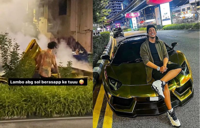 [V] Sempat layan selfie dengan peminat, Lamborghini Syamsul berasap ...