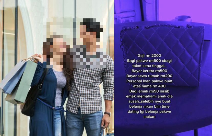 Takut kena tinggal, wanita tak kisah dikikis pakwe! Hampir separuh gaji ...