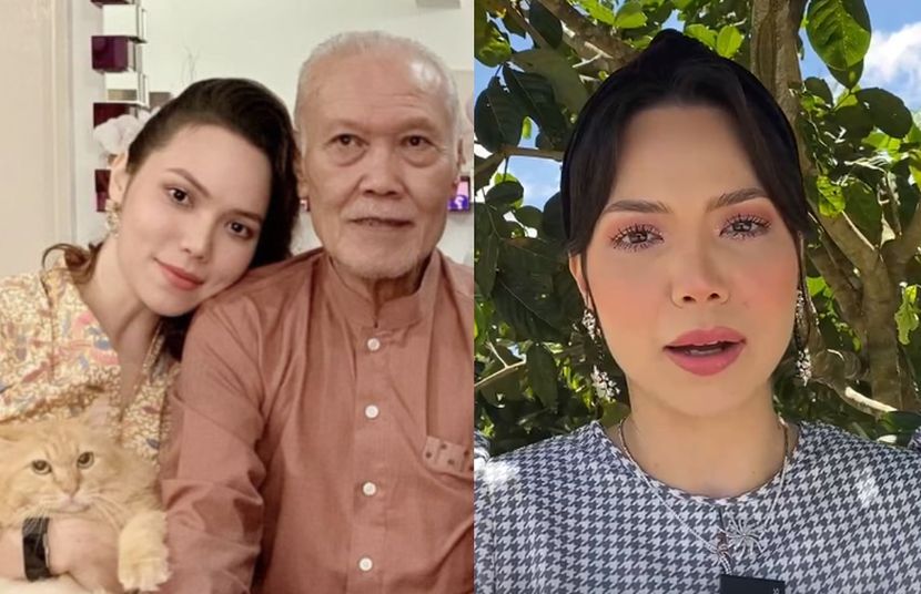 [V] Melampau! Farahdhiya bengang, menangis tengok foto arwah bapa ...