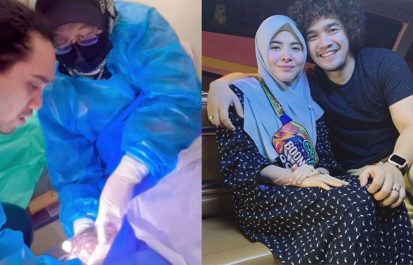 Nadzmi Adhwa sambut sendiri anak kedua, siap tarik uri... Pilih nama ...