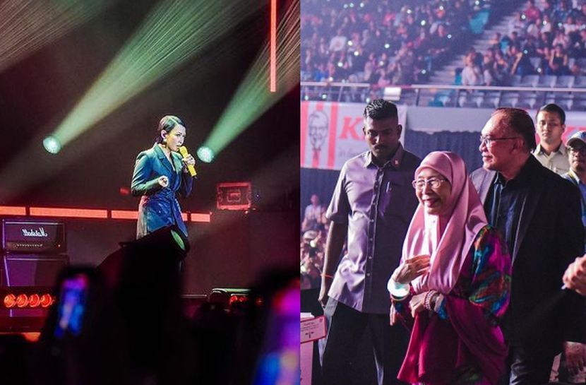 Flying kiss Wan Azizah buat Siti Nurhaliza, Misha Omar pula malu-malu jumpa PMX di Konsert KEPCI ...