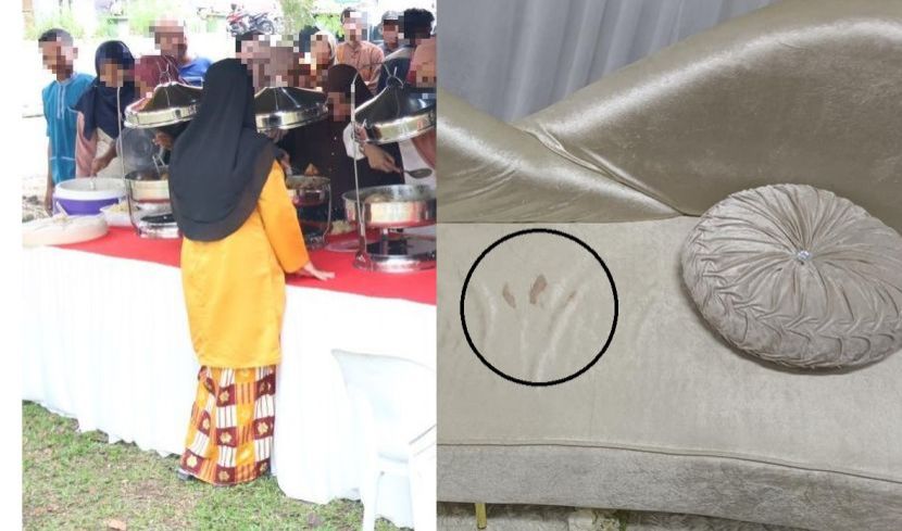 Haid bocor masa kenduri, tompok-tompok darah penuh kerusi pelamin ...