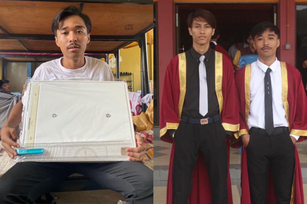 Tak miskin belanja kawan, pemuda guna duit kerja sambilan beli set ...