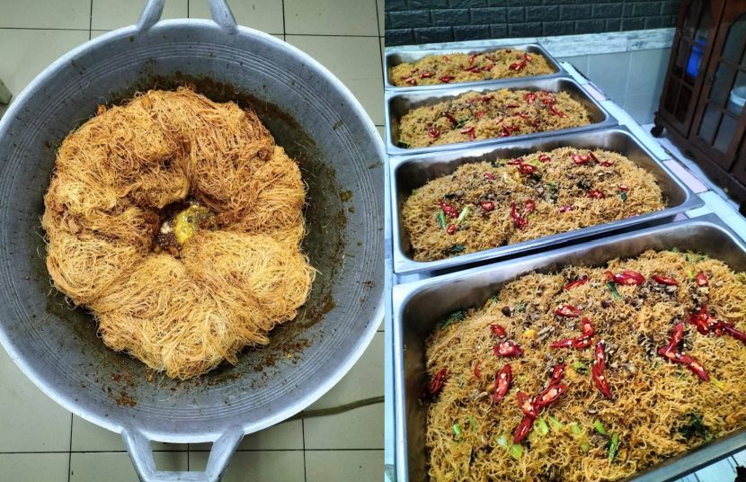Malu nak jamu orang kalau bihun goreng jadi lembik, putus-putus... Ini ...