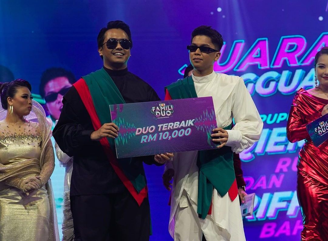 Persembahan dapat pujian Ajai, Haqiem Rusli dan Ariff Bahran juara minggu kedua Famili Duo 3 ...