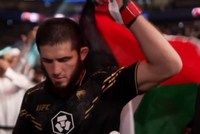 Makhachev enggan rai kemenangan di UFC, bawa bendera Palestin sebagai ...