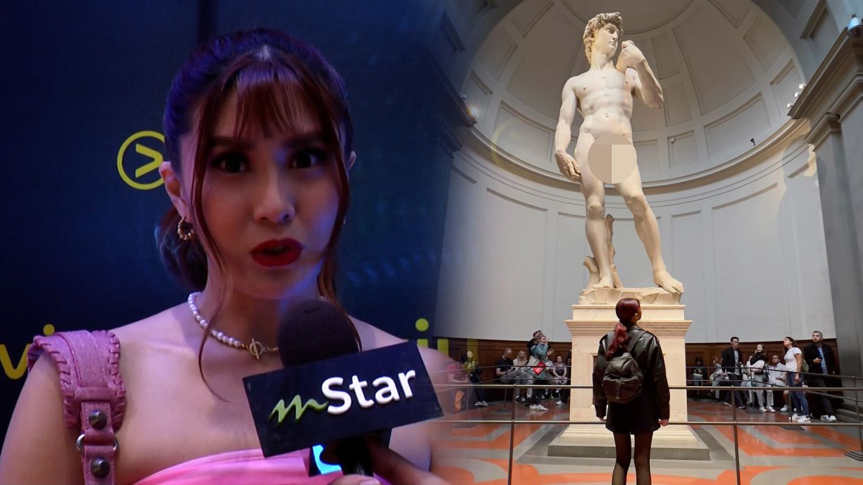 Elizabeth Tan teruja tengok ‘patung David’ depan mata, kesal komen netizen wanita kaitkan seni ...