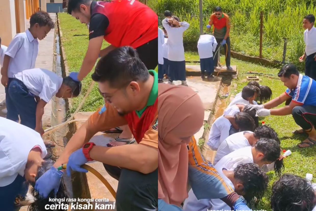 Mengagumkan! Cikgu ‘gotong-royong’ cuci kepala murid, cari dan picit kutu - “Kisah guru bukan ...