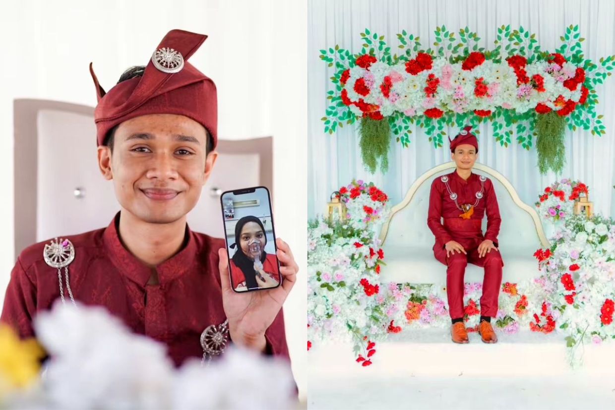 Pengantin perempuan tak muncul, raja sehari naik pelamin seorang diri ...