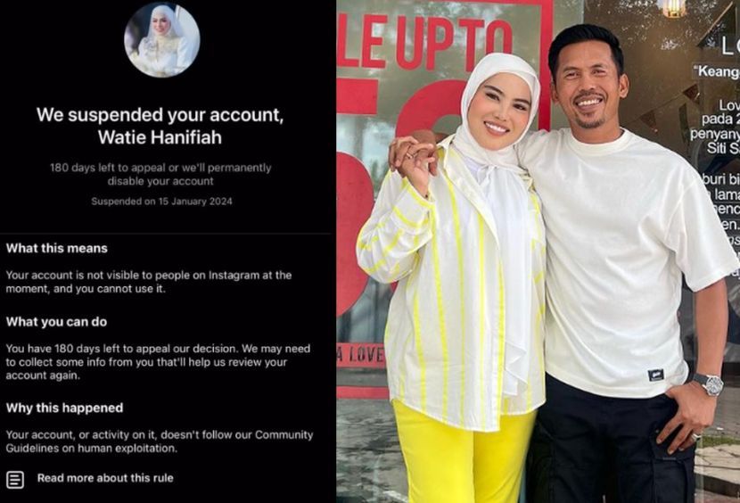 Akaun IG Watie kena gantung, Shuib minta bantuan netizen cara dapat semula akaun - Hiburan | mStar