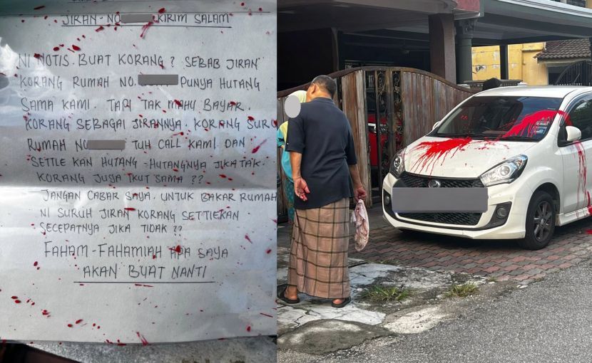 3 kenderaan disimbah cat merah, polis sahkan kes 'amukan' ah long di ...