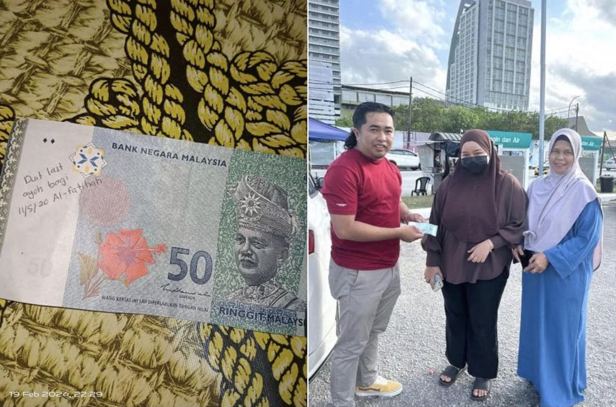 Wanita ‘disatukan’ dengan duit RM50 yang dibelanjakan 4 tahun lalu! Gerak hati ‘boleh dapat ...