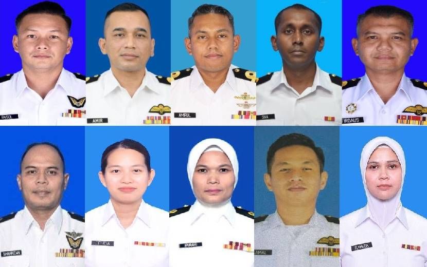 Negara berduka... Ini wajah 10 anggota TLDM maut nahas helikopter di ...