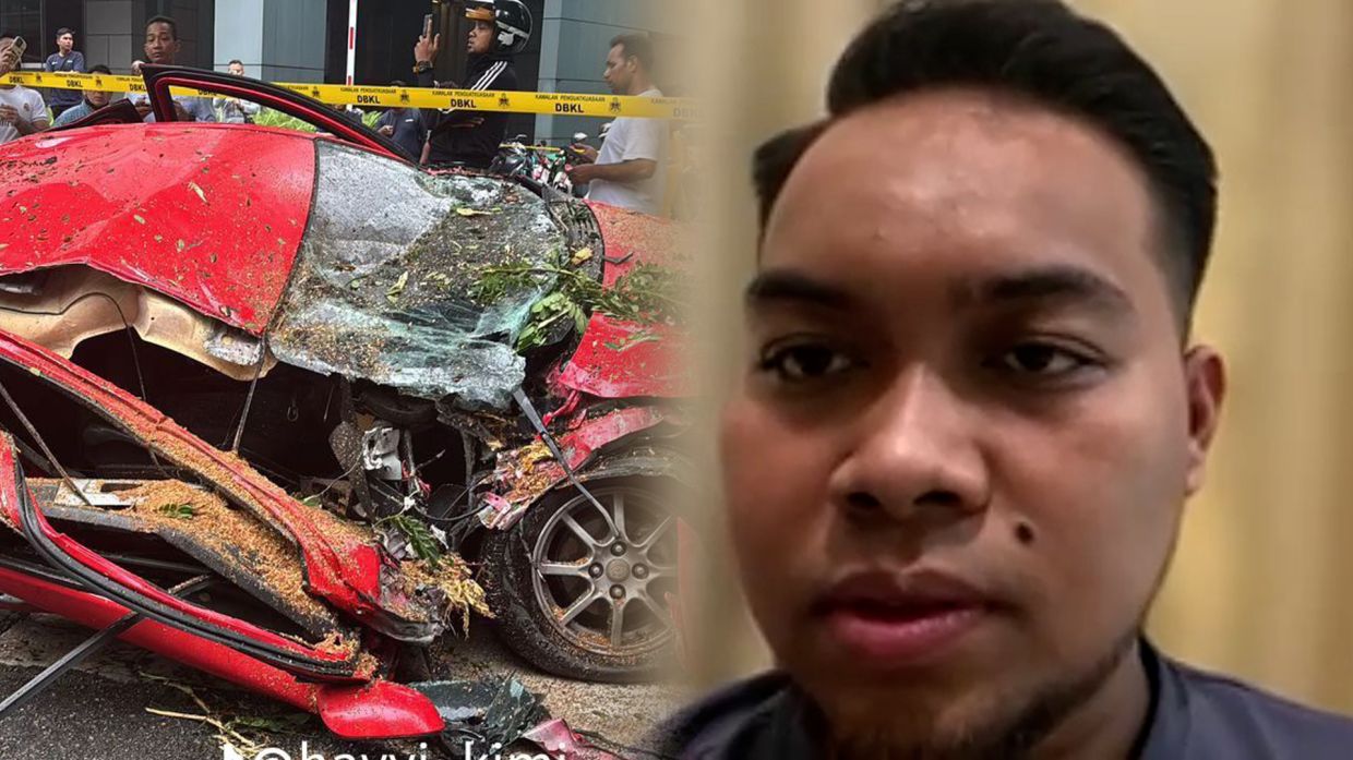 Pasrah menanti ajal, ‘abang Bezza merah’ cerita detik kereta dihempap ...
