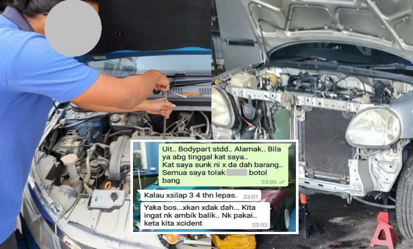 Pemilik bengkel bijak ajar pelanggan tuntut ‘spare part’ ditinggalkan 4 tahun lepas, minta ganti ...