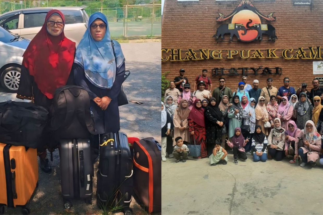 Emak dan ibu mentua teruja ‘join’ trip ke Hatyai... Anak izinkan ...