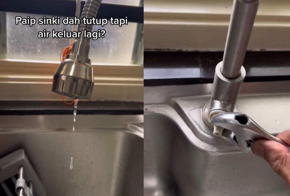 Air di sinki asyik menitik... Pemuda kongsi cara baiki dengan modal RM3 ...