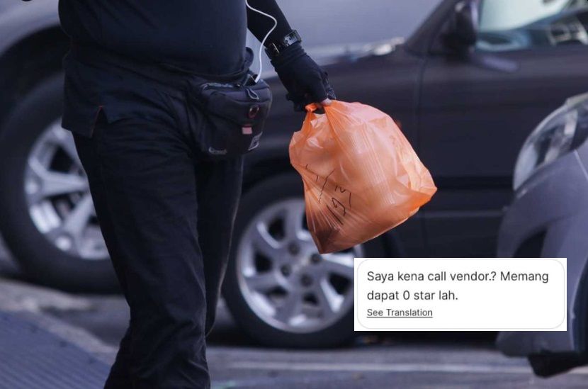 Bengang peniaga tak bagi sambal, pelanggan beri rating 0 untuk rider ...