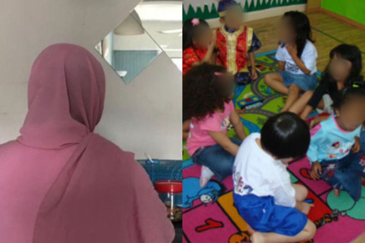 Taska pengotor! Wanita terkejut tengok anak-anak asuhan makan kongsi ...