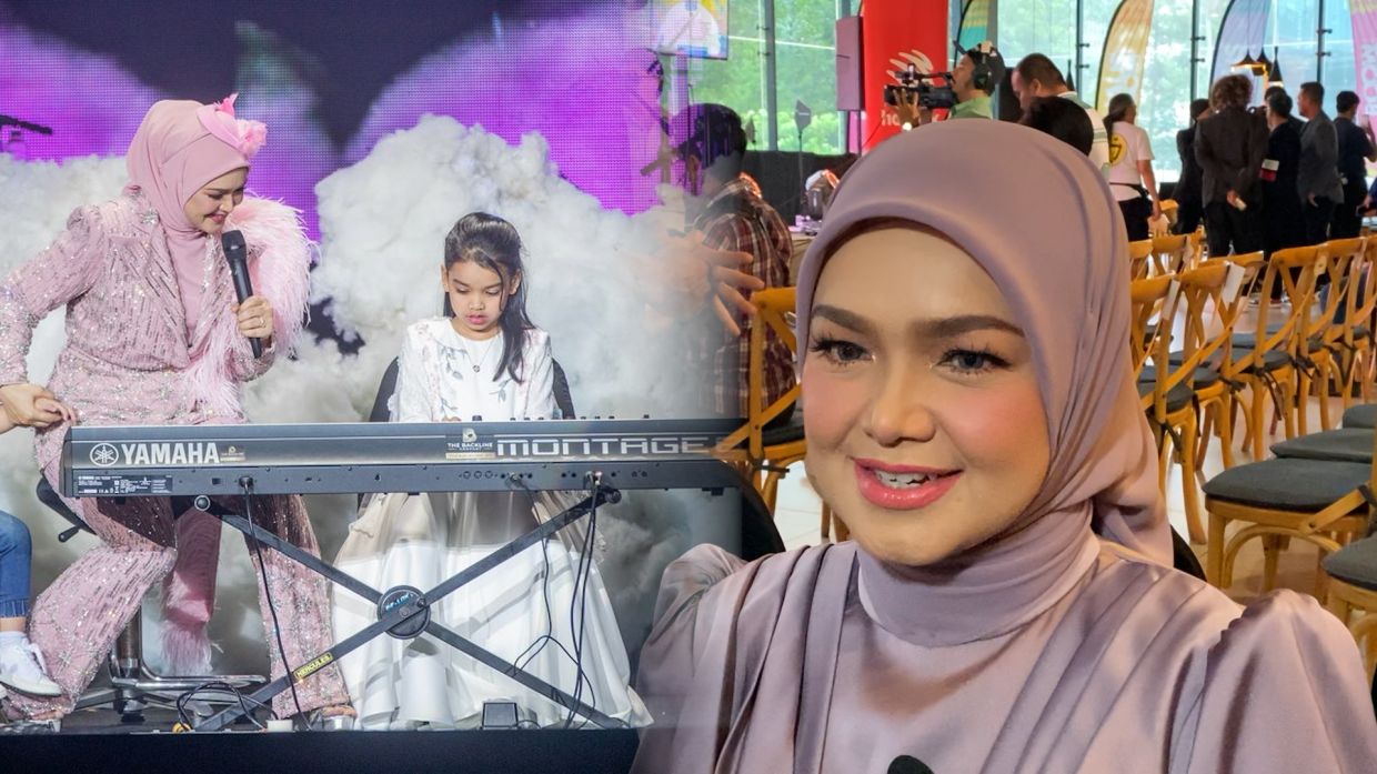 “Next concert ibu” - Aafiyah seronok dapat main piano, Siti Nurhaliza ...
