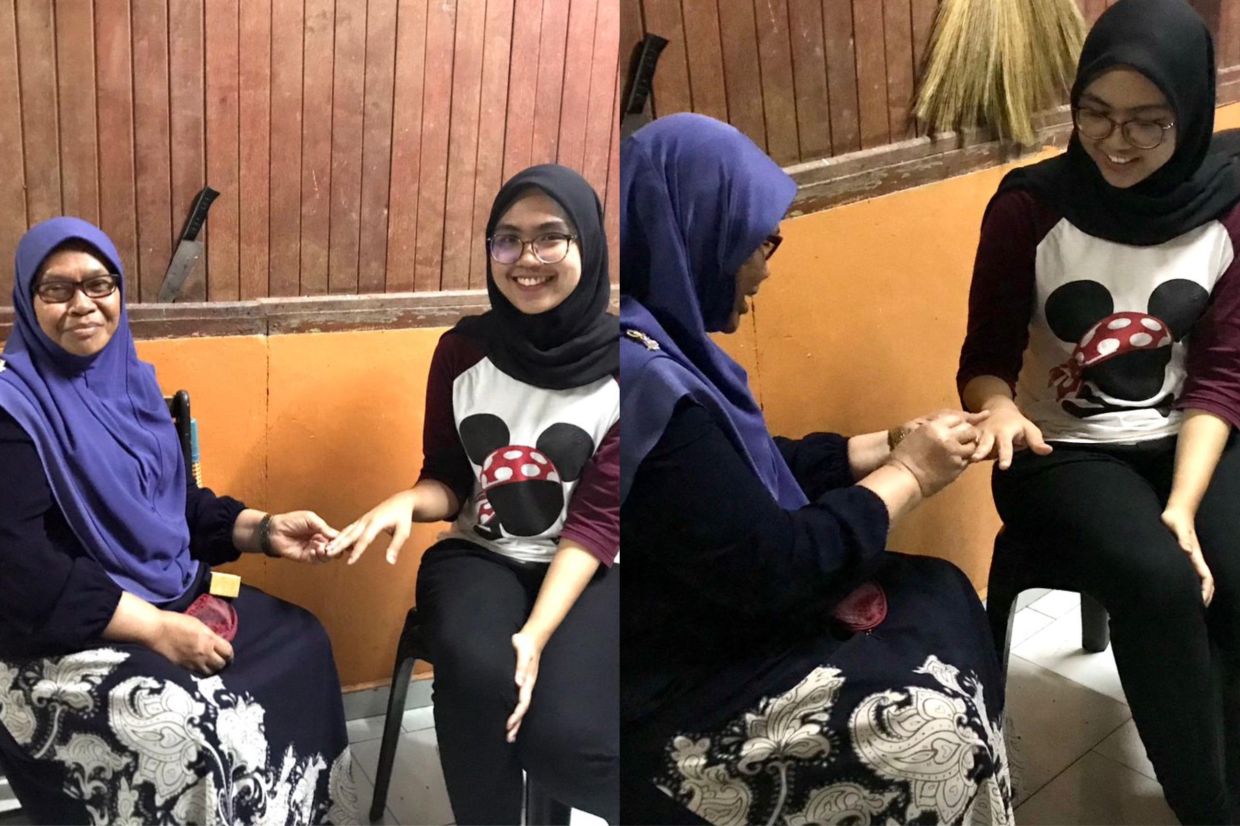Majlis merisik ‘background’ pisau, gadis pakai baju-T disarungkan ...
