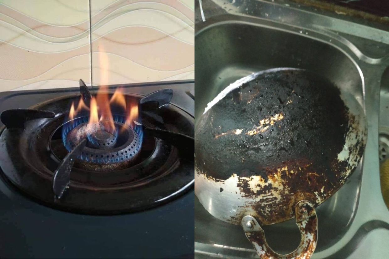 Nasib baik tak buang, rupanya ada cara betulkan api oren pada dapur ...